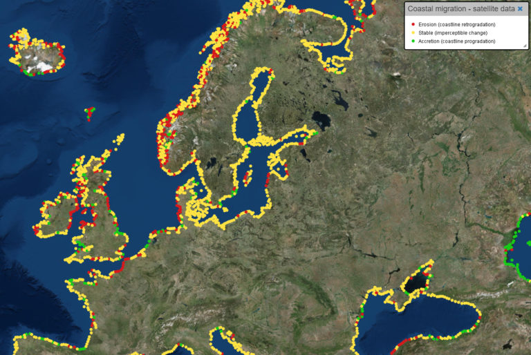 New European map shows rate of shoreline change - About Manchester
