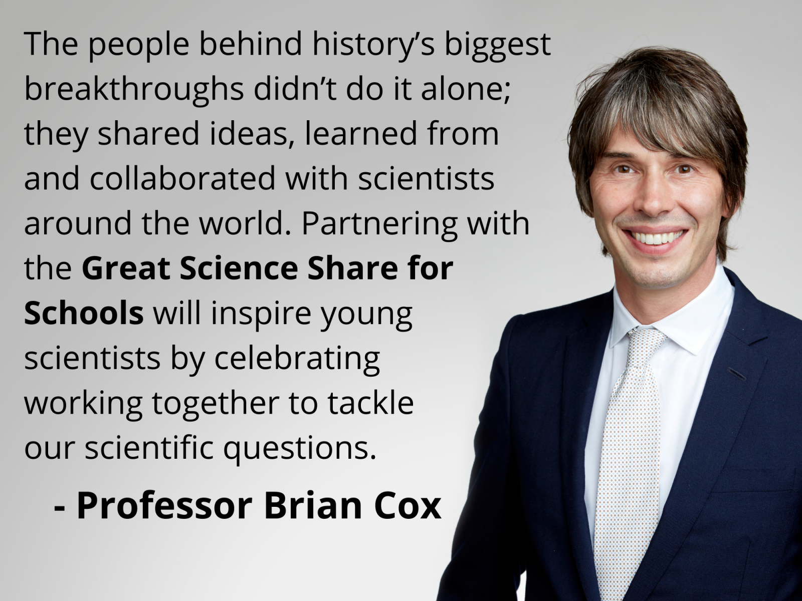 Professor Brian Cox will host a special event which will answer pupils ...