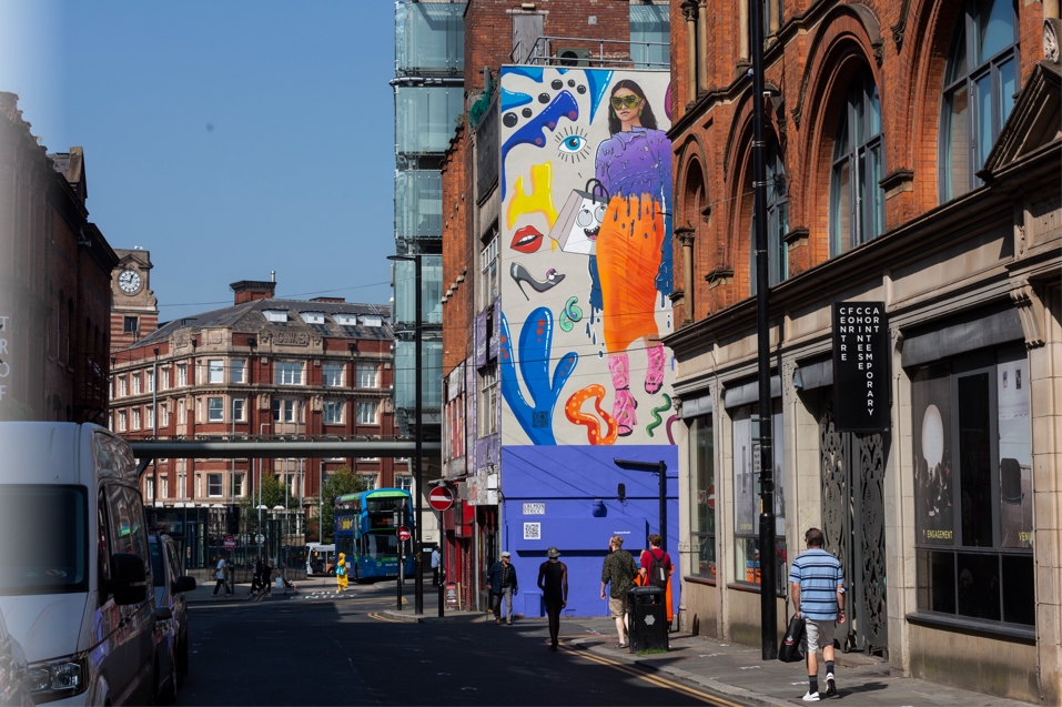 Celebrity artist Donna Adi creates one-of-a-kind scannable mural in ...