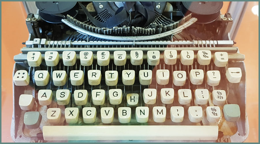 New exhibition, ‘Anthony Burgess’s Typewriters’, displays a selection ...