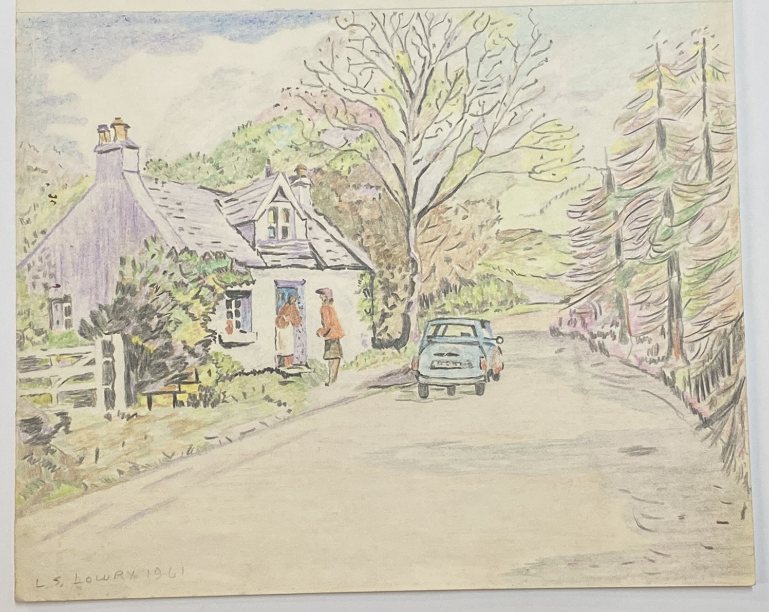 Three lost Lowry drawings are rediscovered in Art teachers collection ...