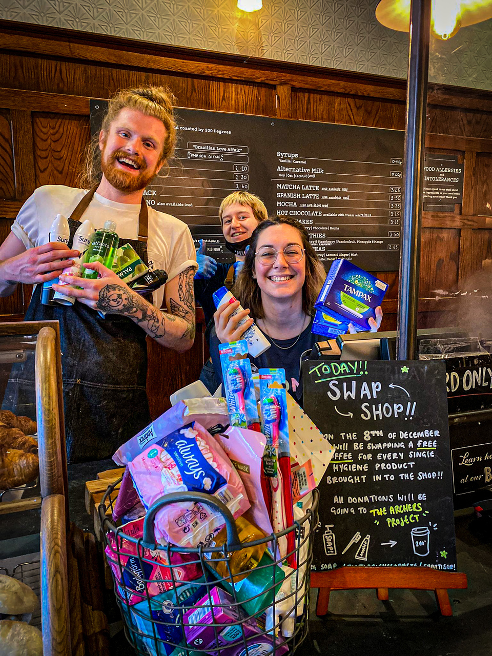 Donate items in exchange for coffee at 200 Degrees Manchester - About ...