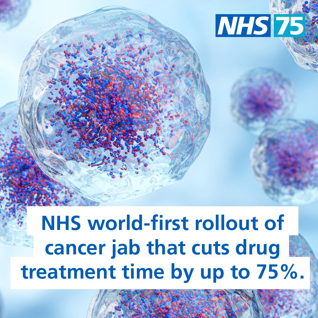 NHS world first rollout of cancer jab that cuts treatment time by up to ...