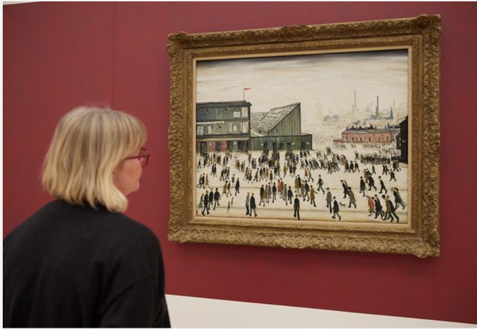 LS Lowry's iconic match day painting goes on tour - About Manchester