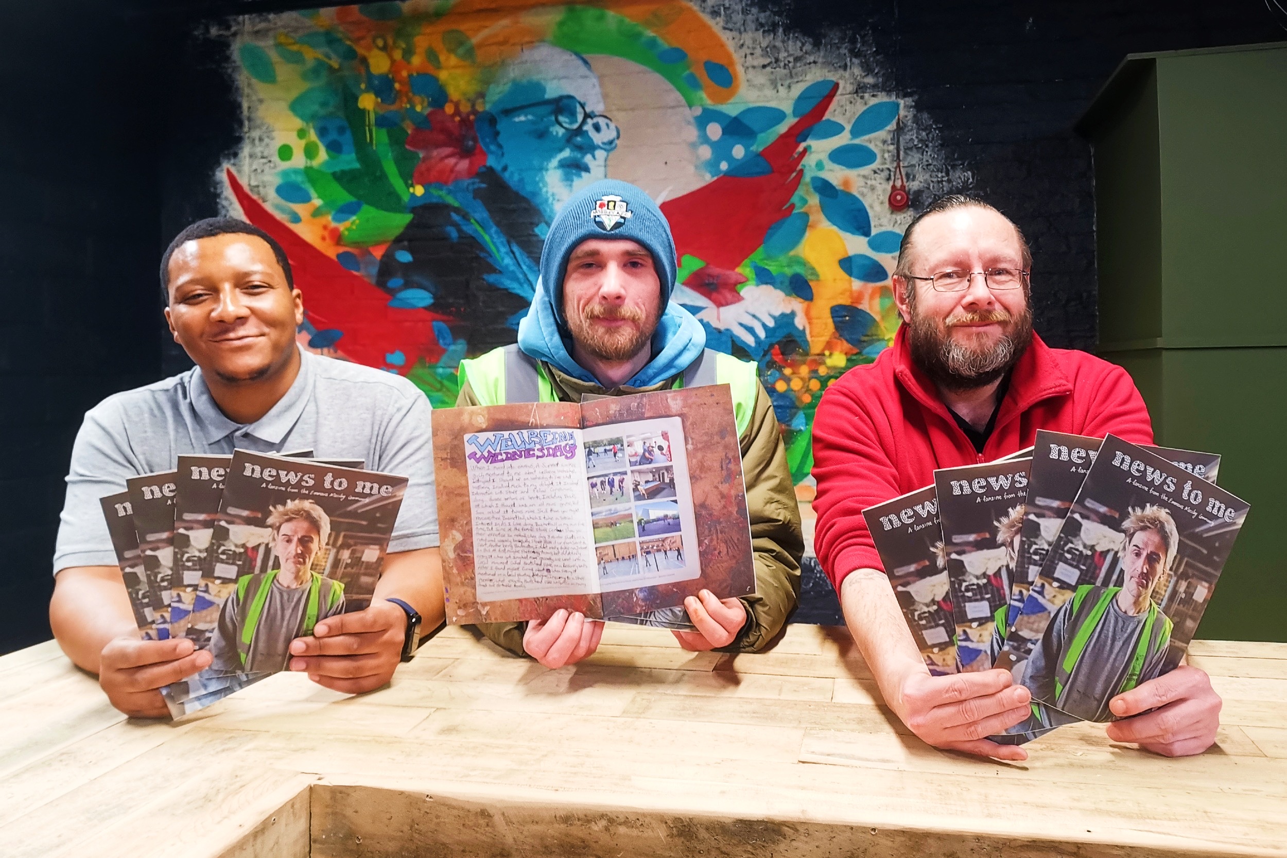 Formerly homeless people team up to create a new fanzine - About Manchester