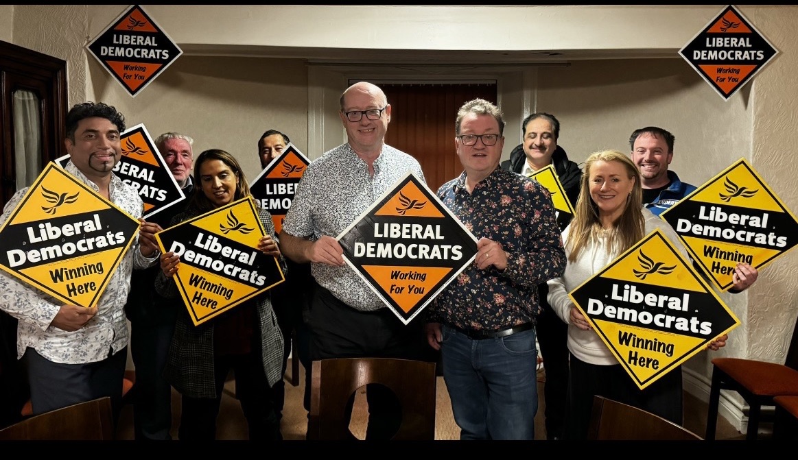 Lib Dems suspend Rochdale Council candidate after he is spotted ...