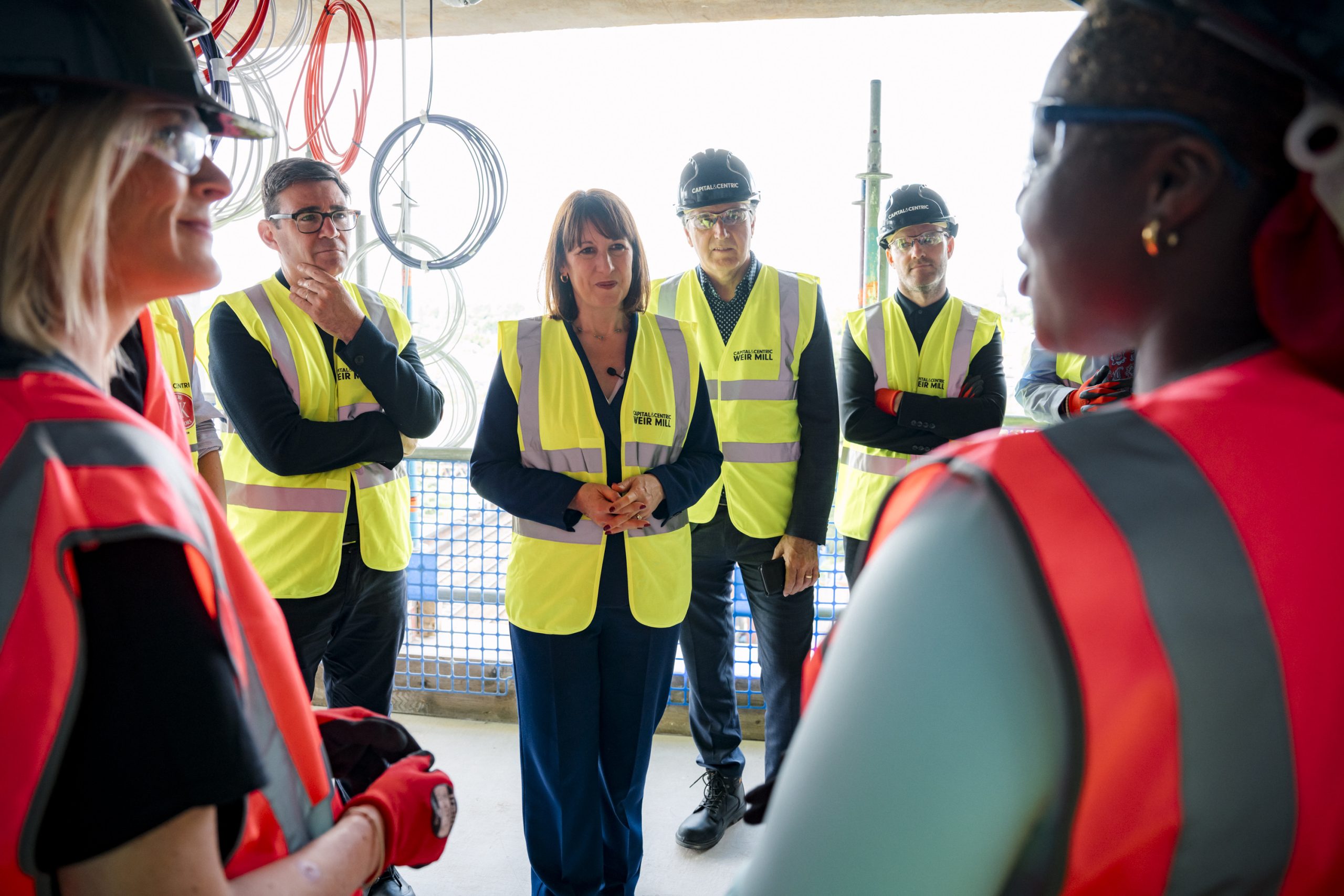 Rachel Reeves, Andy Burnham and Steve Rotheram visit Stockport to ...