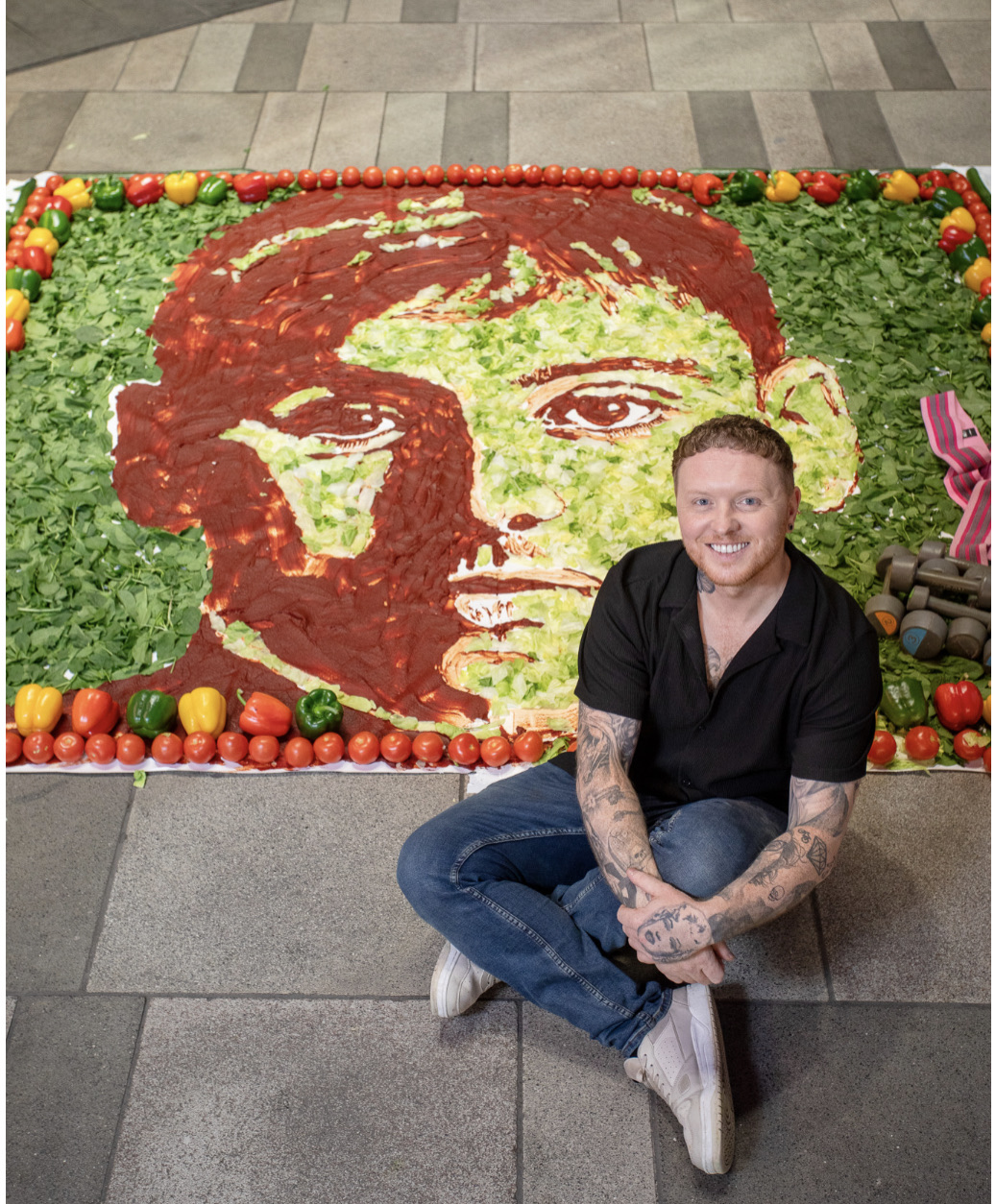 Manchester's Printworks unveils Salad Portrait of Tom Daley - About ...