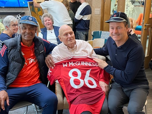 Football fever as former Manchester United Manager Will McGuinness is ...